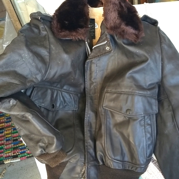 cooper ny | Jackets & Coats | Vtg Cooper Bomber Flight Jacket Leather ...